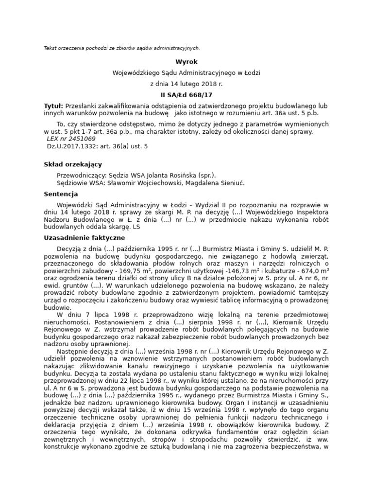 II SA LD 668 17 | PDF