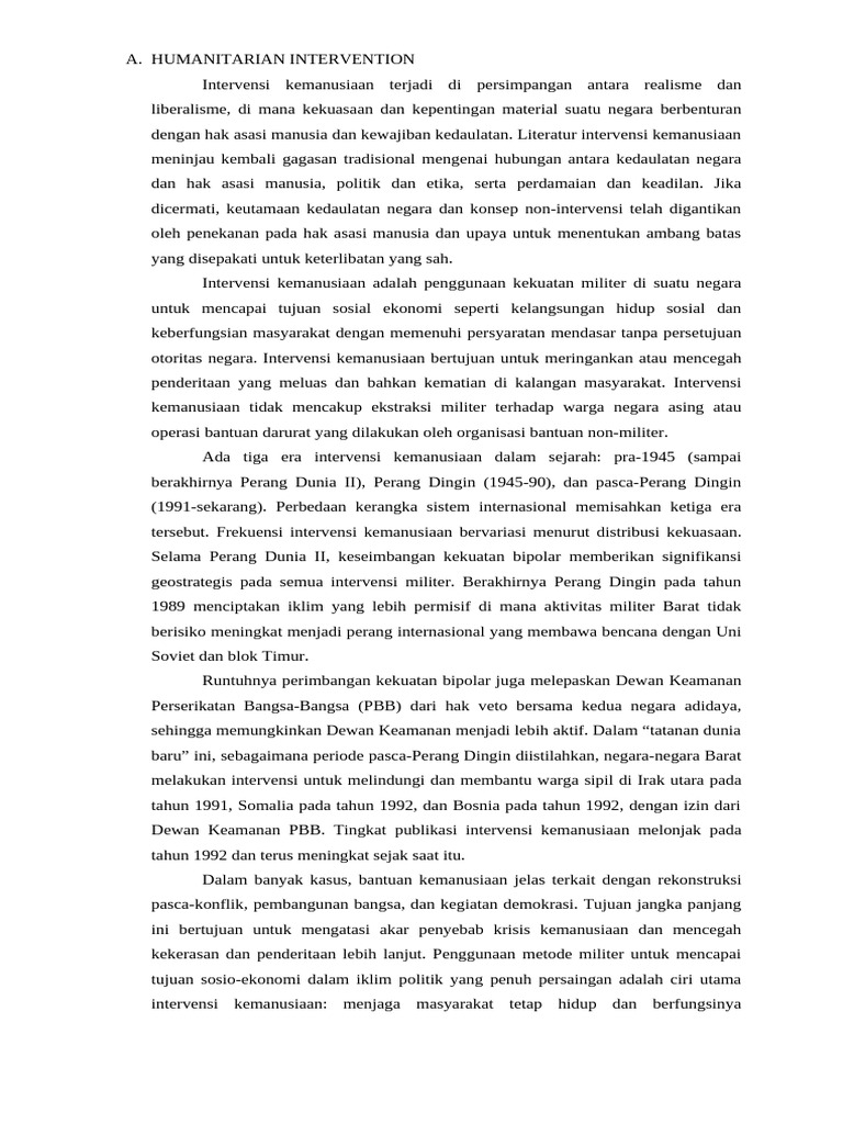 Humanitarian Intervention | PDF