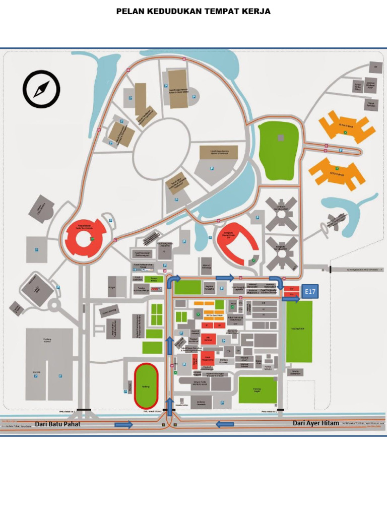Pelan Kedudukan Tempat Kerja Makmal Struktur Berat | PDF