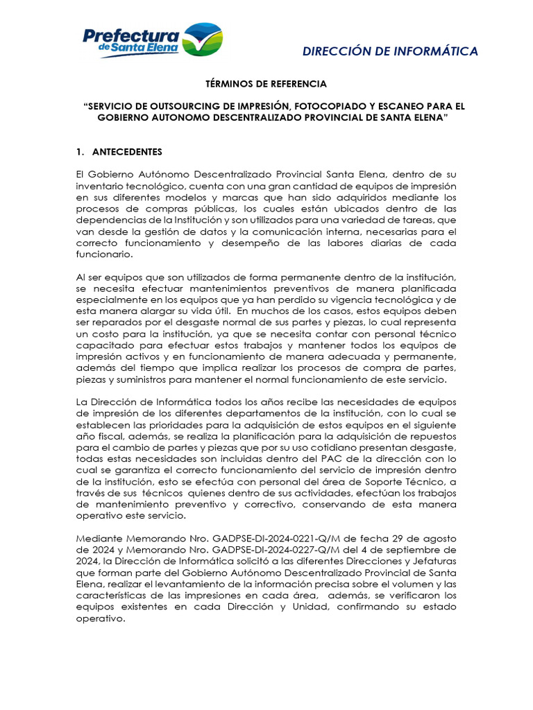 TDR | PDF | Soporte técnico | Acuerdo de nivel de servicio