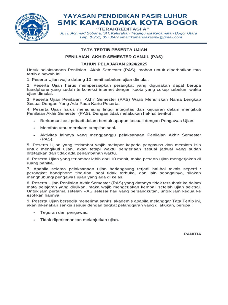 Tata Tertib Online | PDF