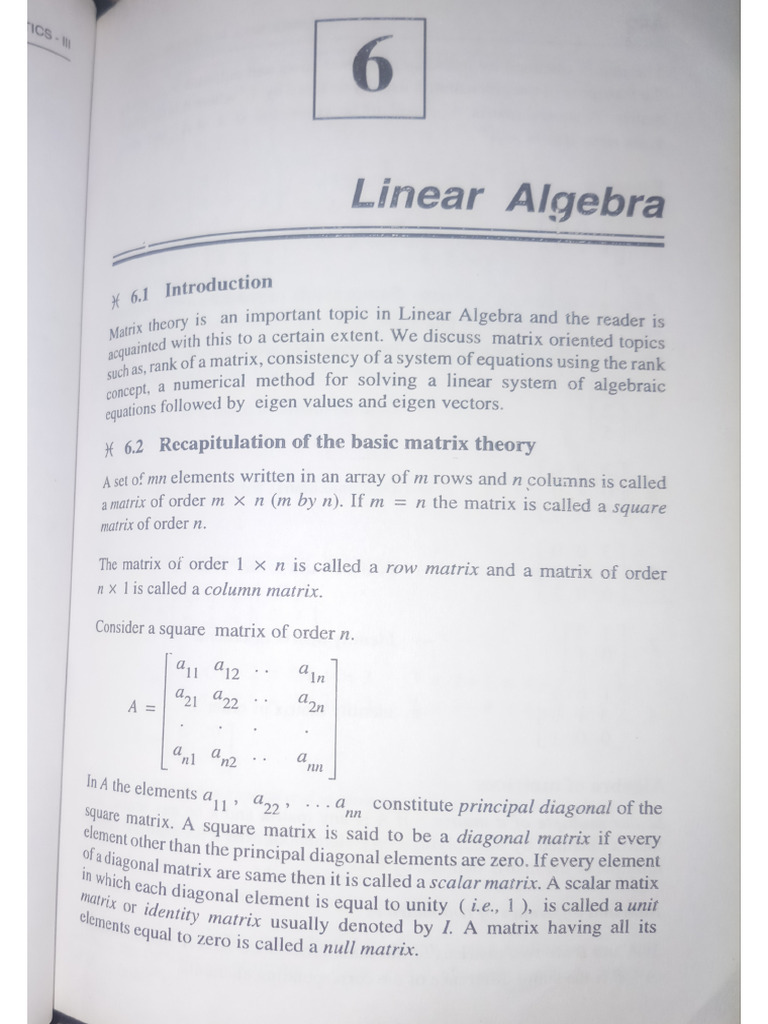 Linear Algebra | PDF