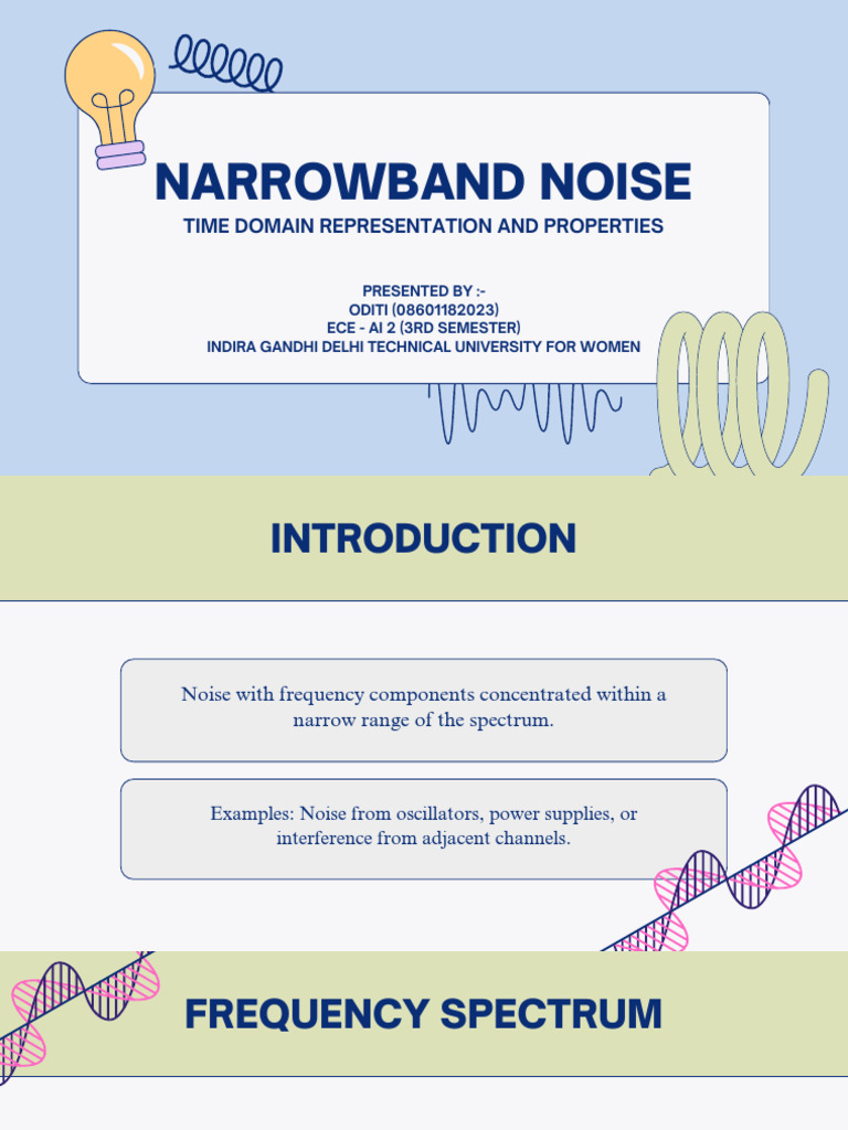 Narrowband Noise - Oditi (08601182023) | PDF | Phase (Waves) | Bandwidth (Signal Processing)