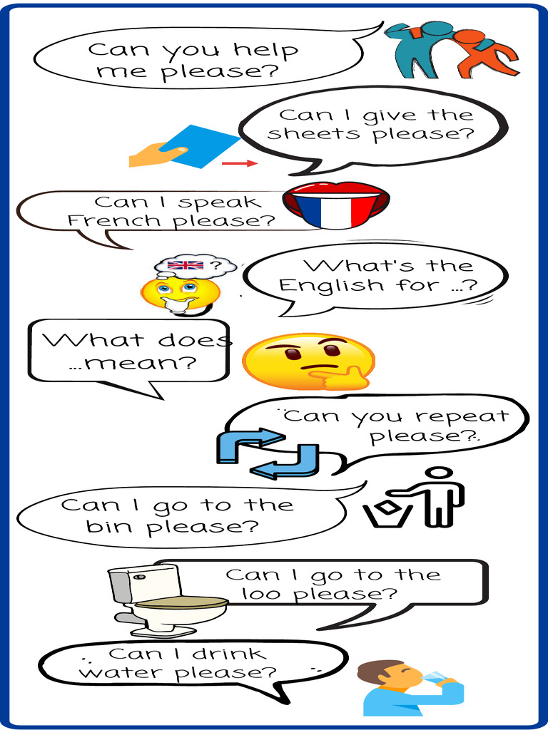 Useful Sentences Bookmark | PDF