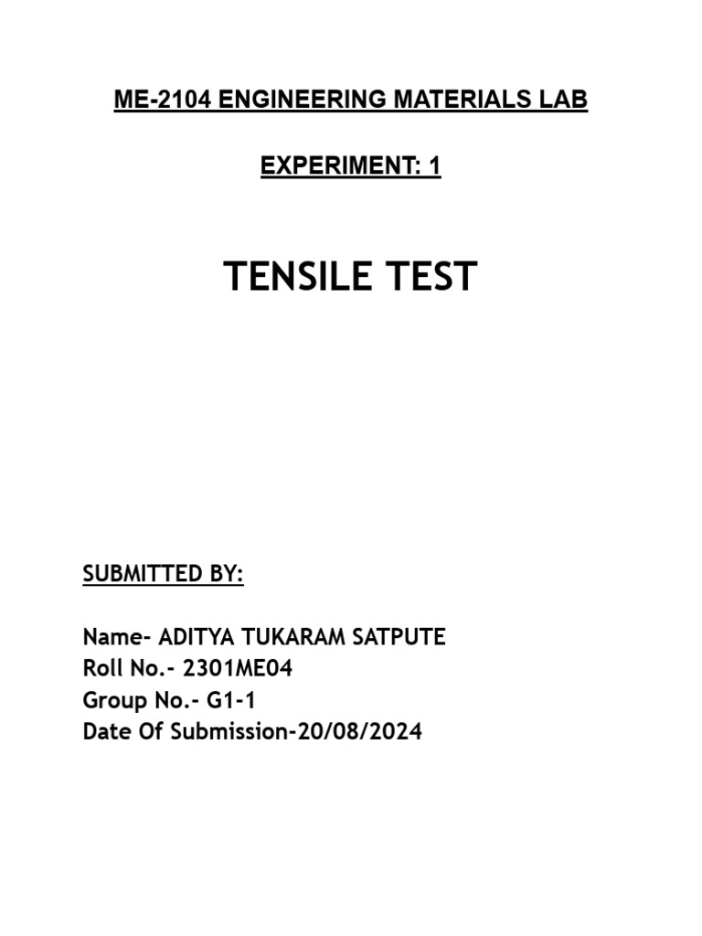 Tensil | PDF | Deformation (Engineering) | Yield (Engineering)