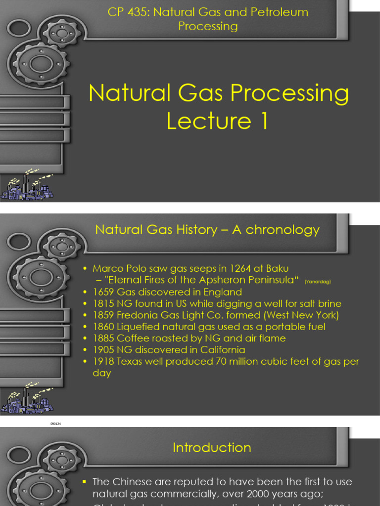 Natural Gas Processing Overview | PDF | Natural Gas | Gases