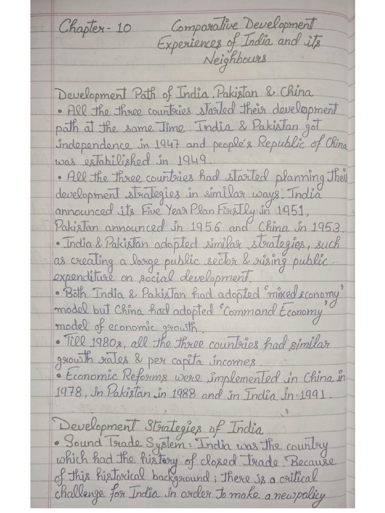 Comparative Development Experiences of India & N. | PDF