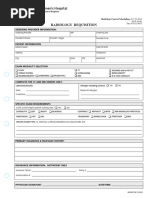 Radiology Request Form | PDF