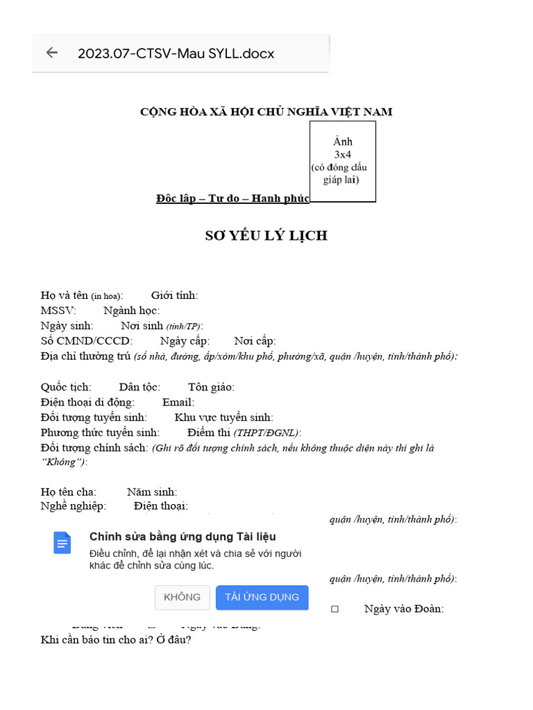 2023.07-CTSV-Mau SYLL.docx | PDF