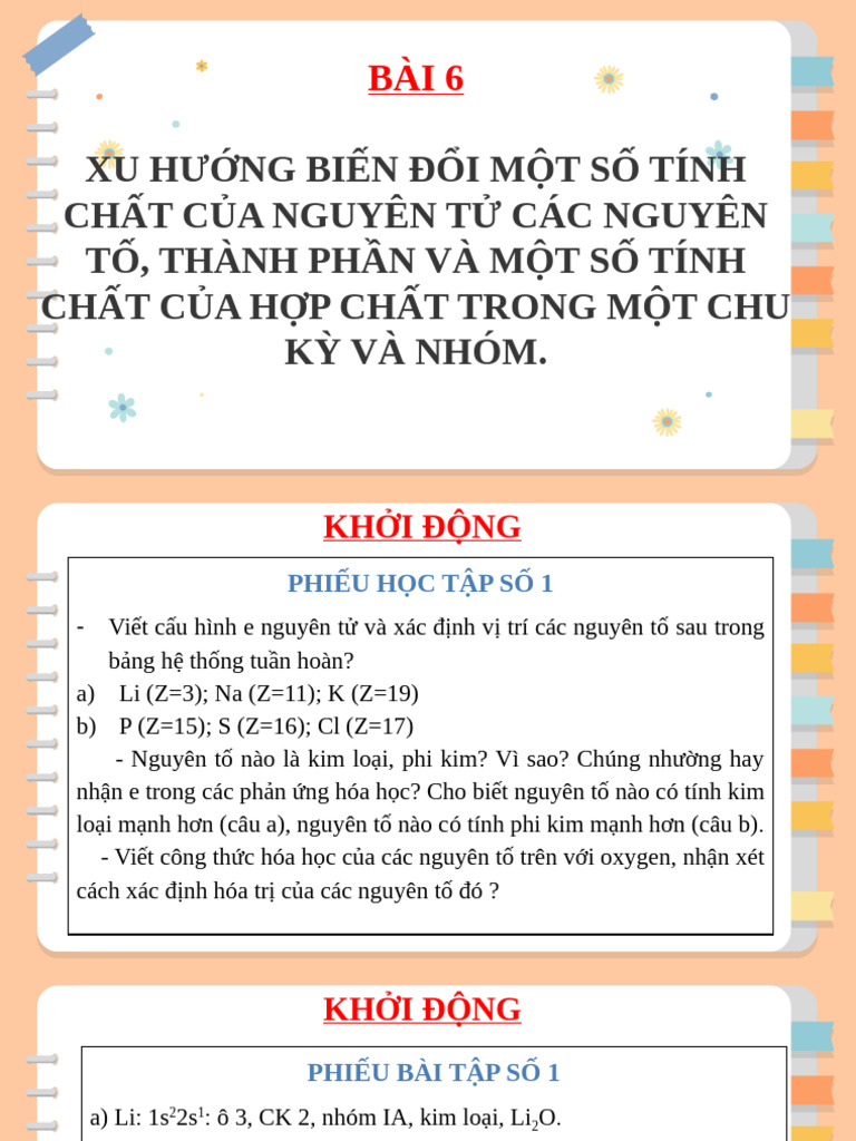 Bài 6 - Hóa 10 - CTST | PDF