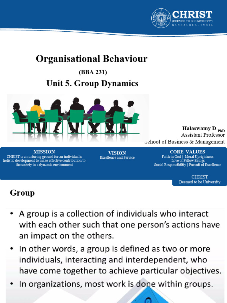 Group Dynamics Mbp Pdf Decision Making Group Cohesiveness