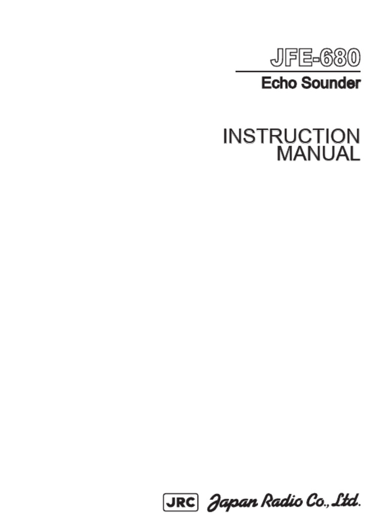 JFE-680 Instruction Manual | PDF | Menu (Computing) | High Voltage