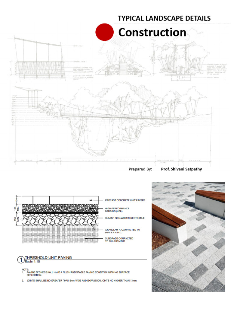 01_Landscape Details_Hardscape Details _ Landscape Construction | PDF