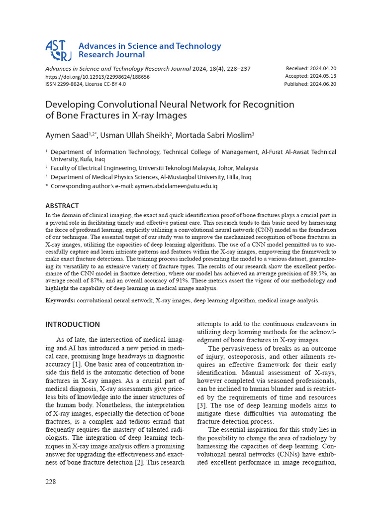 Developing Convolutional Neural Network For Recognition | PDF | Accuracy And Precision ...