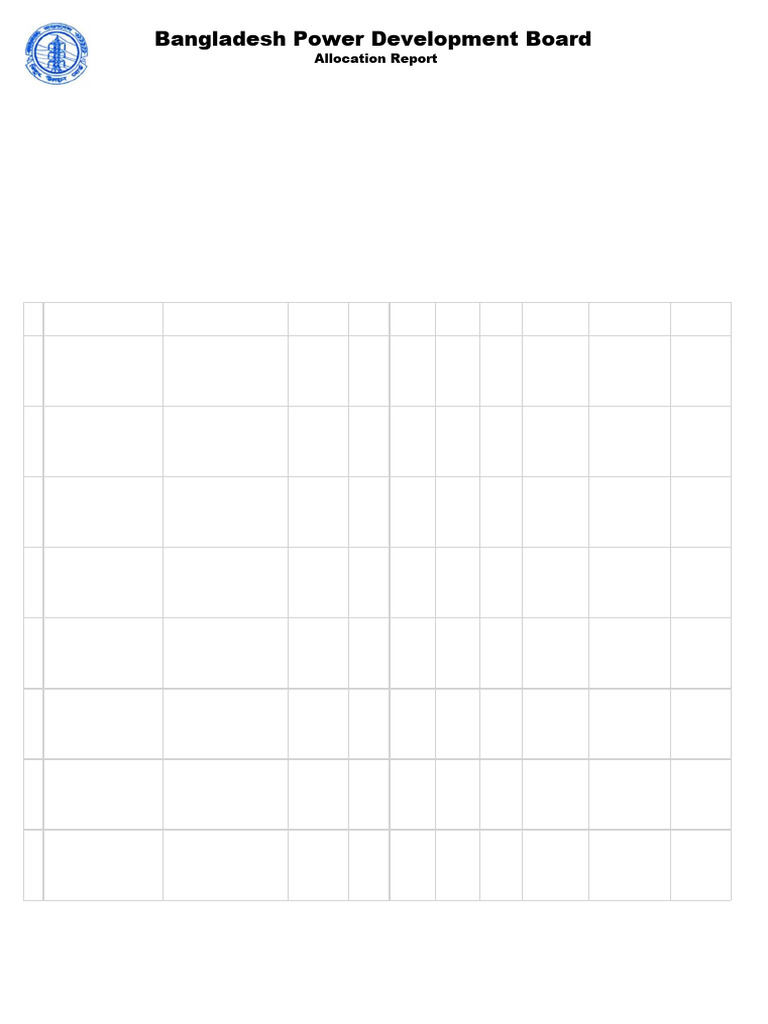 BBS&D-1 21-22 94 AllocationReport | PDF | Electrical Substation | Electromagnetism