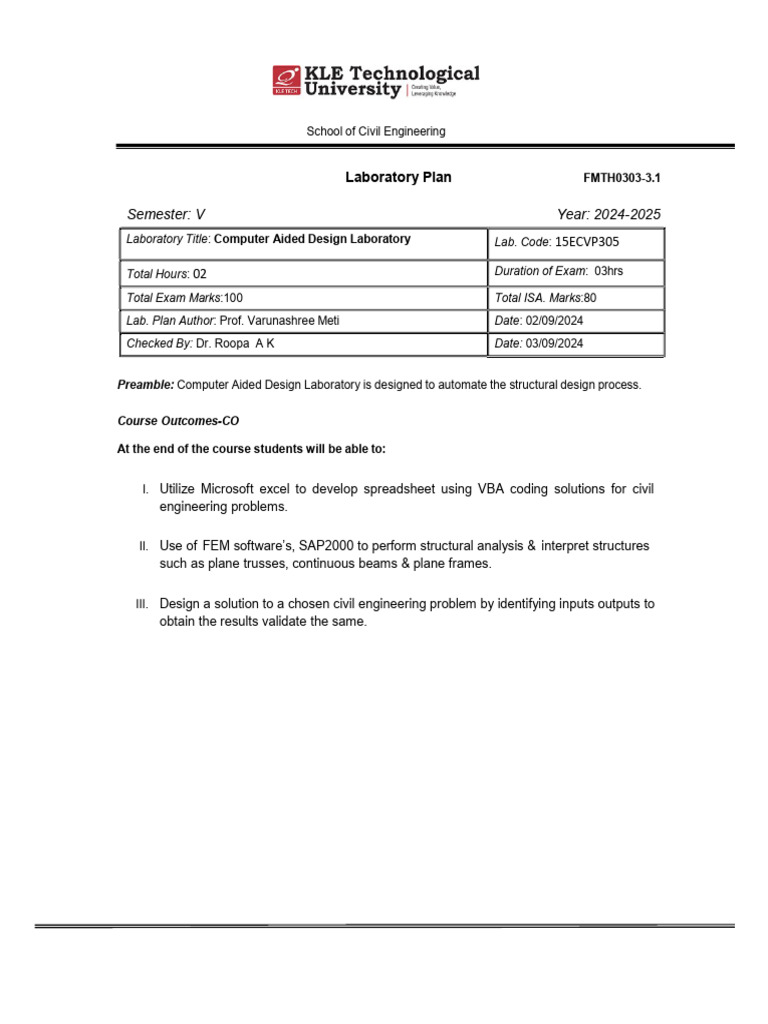 CAD LAB | PDF | Engineering | Pi