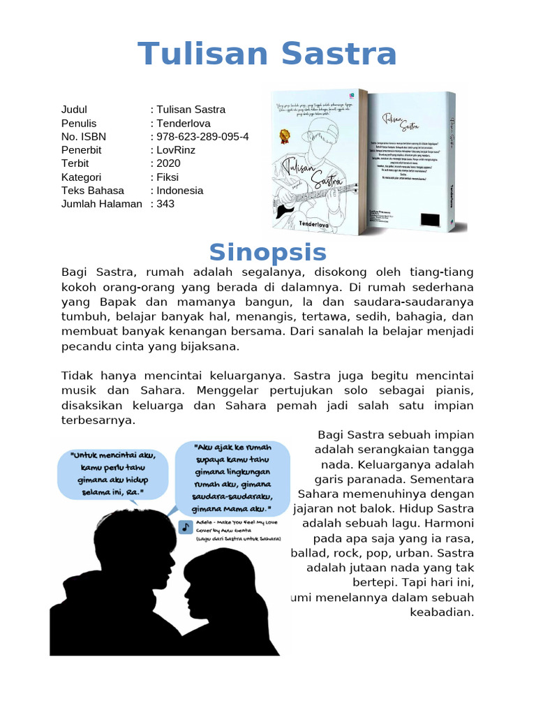 Sinopsis tulisan sastra | PDF