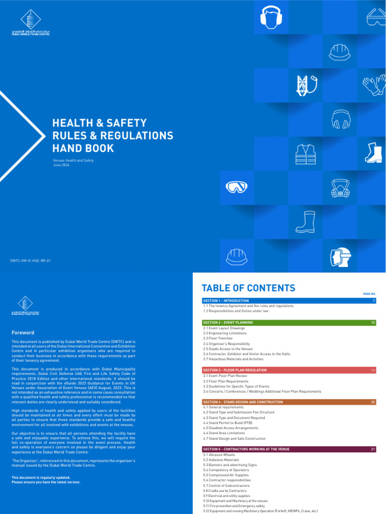 Health & Safety Rules & Regulation Hand Book | PDF | Occupational ...