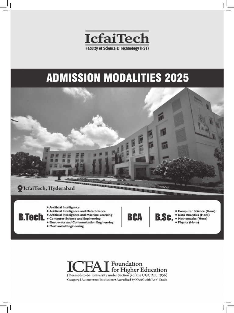IFHE FST Admission Modalities 2025 | PDF | University And College Admission