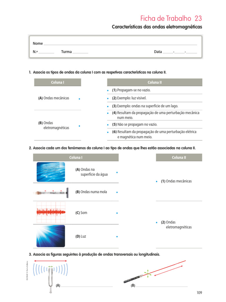 exp8_gp_ficha_trabalho_23 | PDF | Ondas | Luz