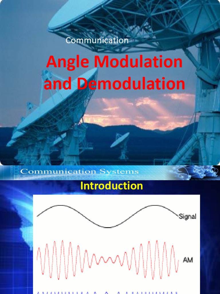 Com1-Chapter4-part1 | PDF | Frequency Modulation | Phase (Waves)