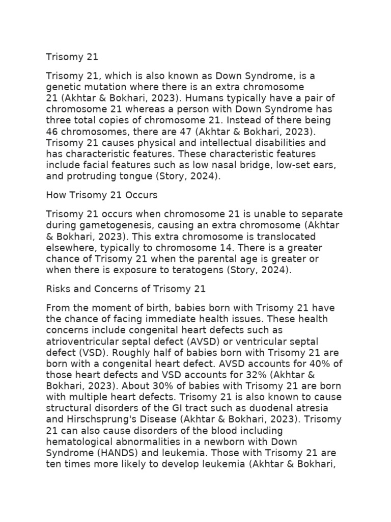 Trisomy 22 | PDF | Down Syndrome | Congenital Heart Defect