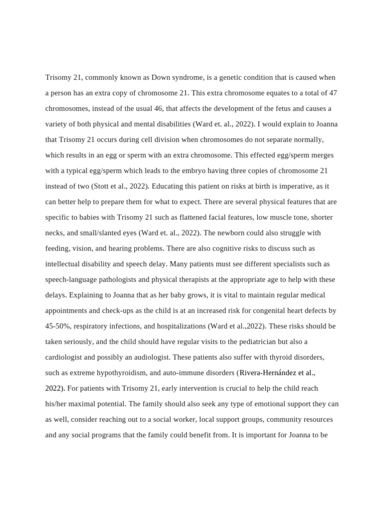 Trisomy 25 | PDF | Down Syndrome | Diseases And Disorders