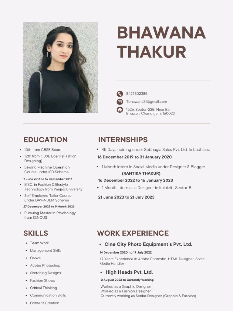 Bhawana's CV | PDF