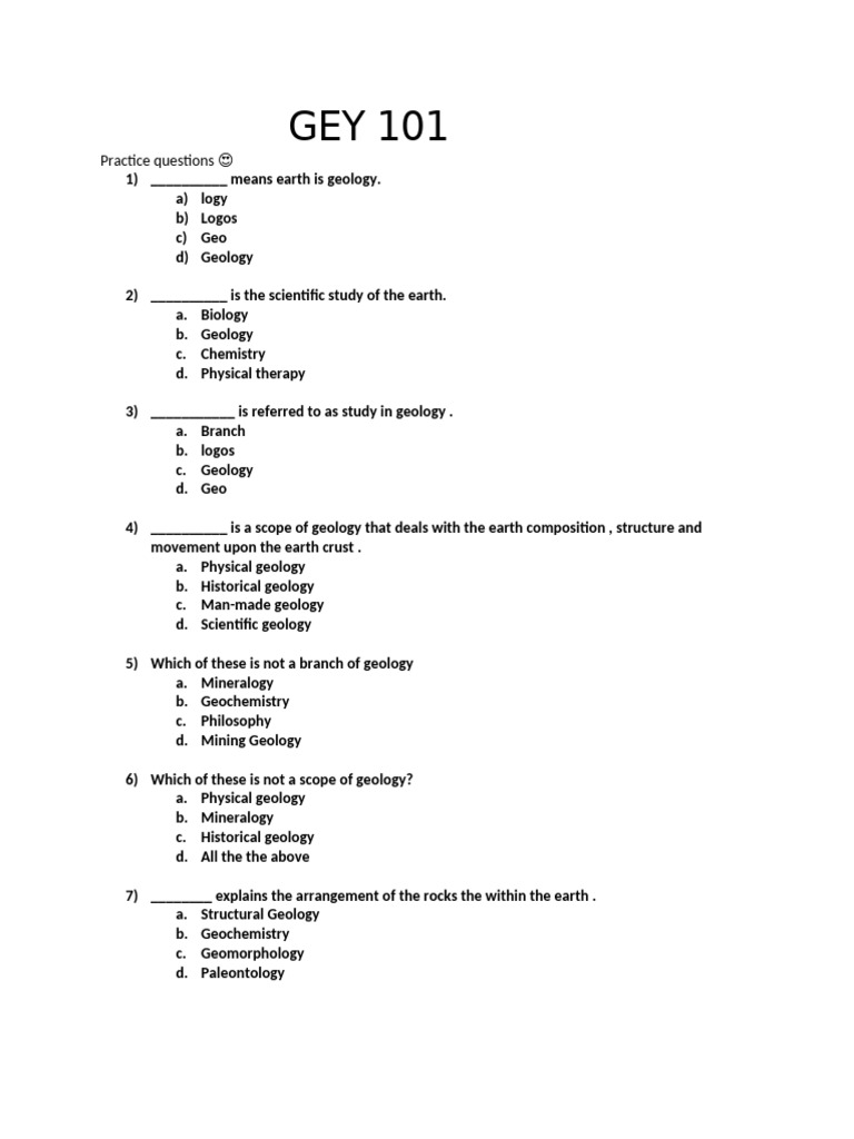 GEY 101 | PDF | Solar System | Planets