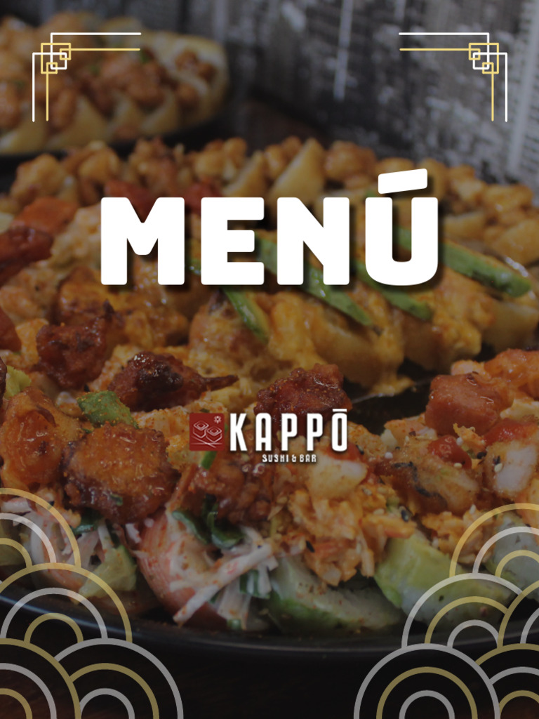 Menu Kappo 2023 Qfgl2e | PDF | Mariscos | ensalada