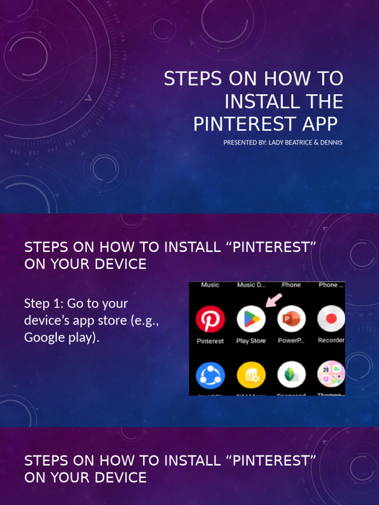 How to Install Pinterest App Guide | PDF