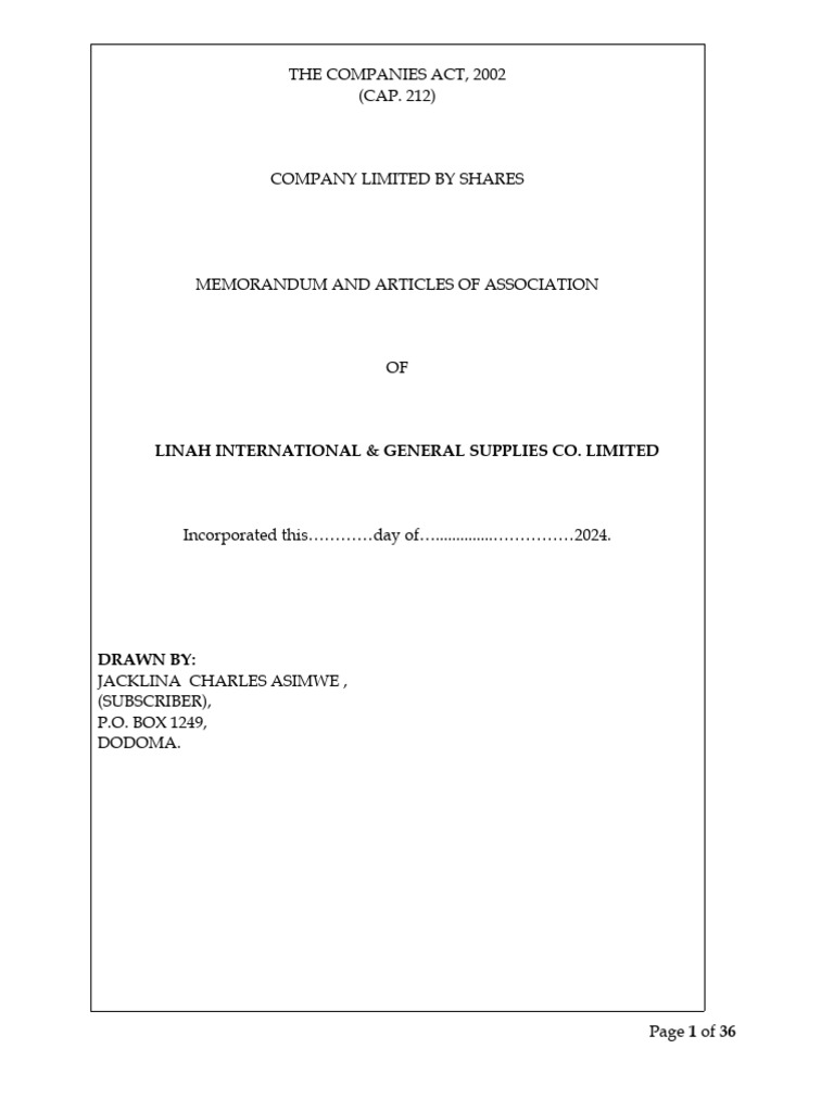 Linah international company limited Memart | PDF | Proxy Voting | Stocks