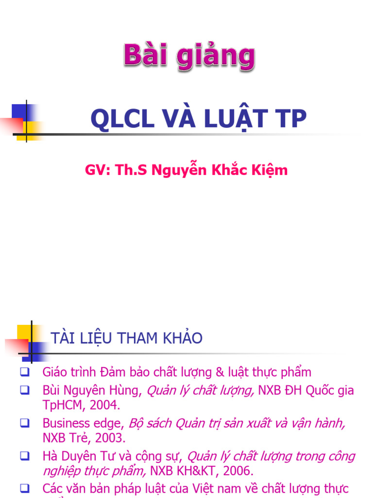 Các Phương TH C Qu N Lý CLTP | PDF