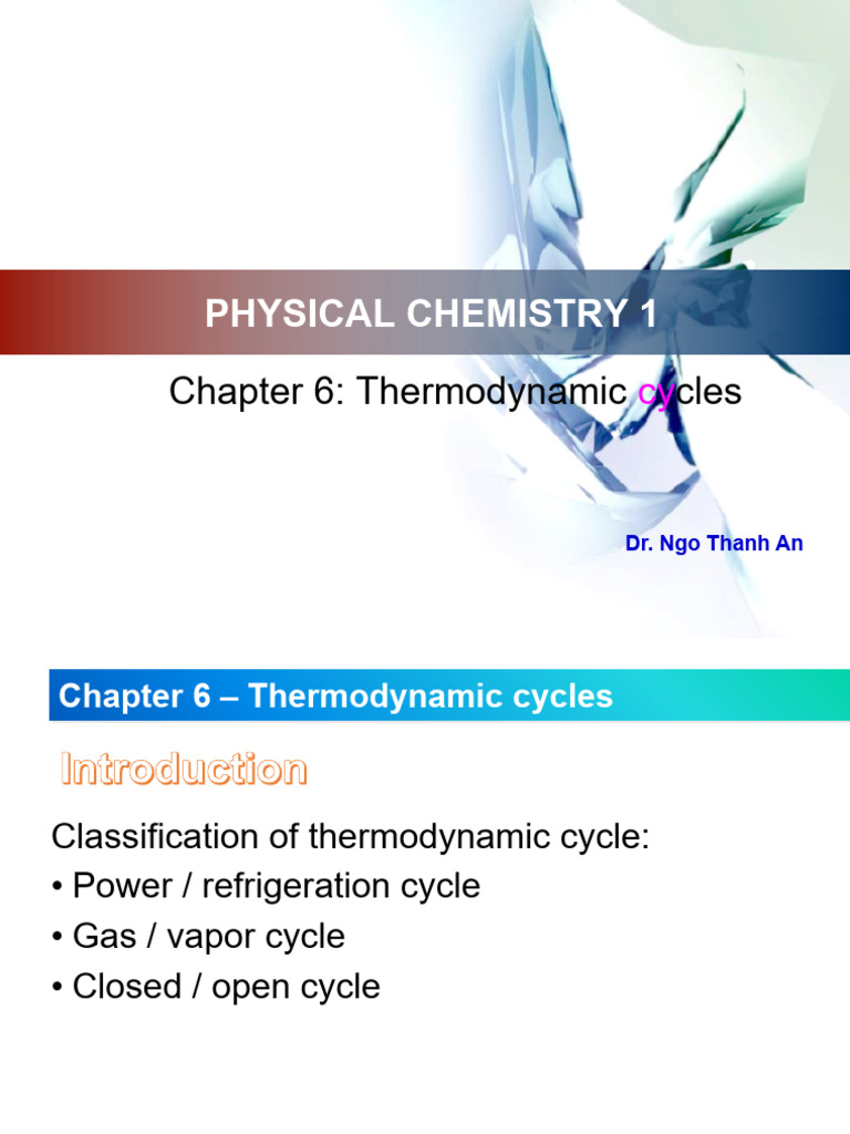 Chapter 6 - Thermodynamic Cycles | PDF | Physical Quantities | Energy Technology