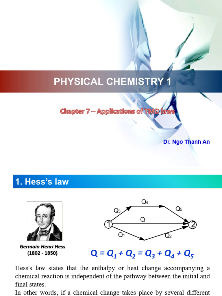 Chapter 7 - Application of TMD Laws | PDF | Gibbs Free Energy | Physical Sciences