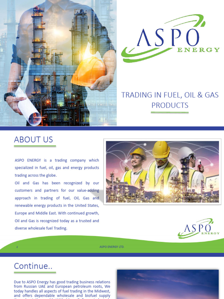 ASPO Energy: Global Fuel Trading Solutions | PDF | Diesel Fuel | Petroleum