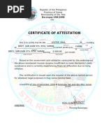 Certificate of Attestation Editable Form | PDF