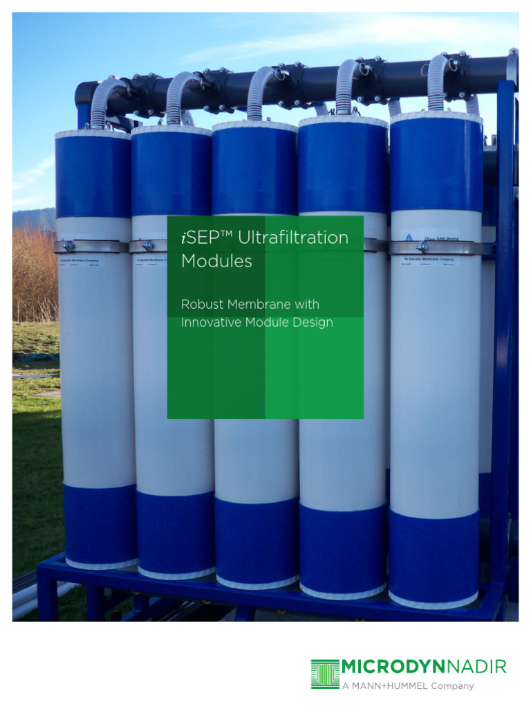 Microdyn Isep 500 Brochure | PDF | Membrane | Chemical Engineering