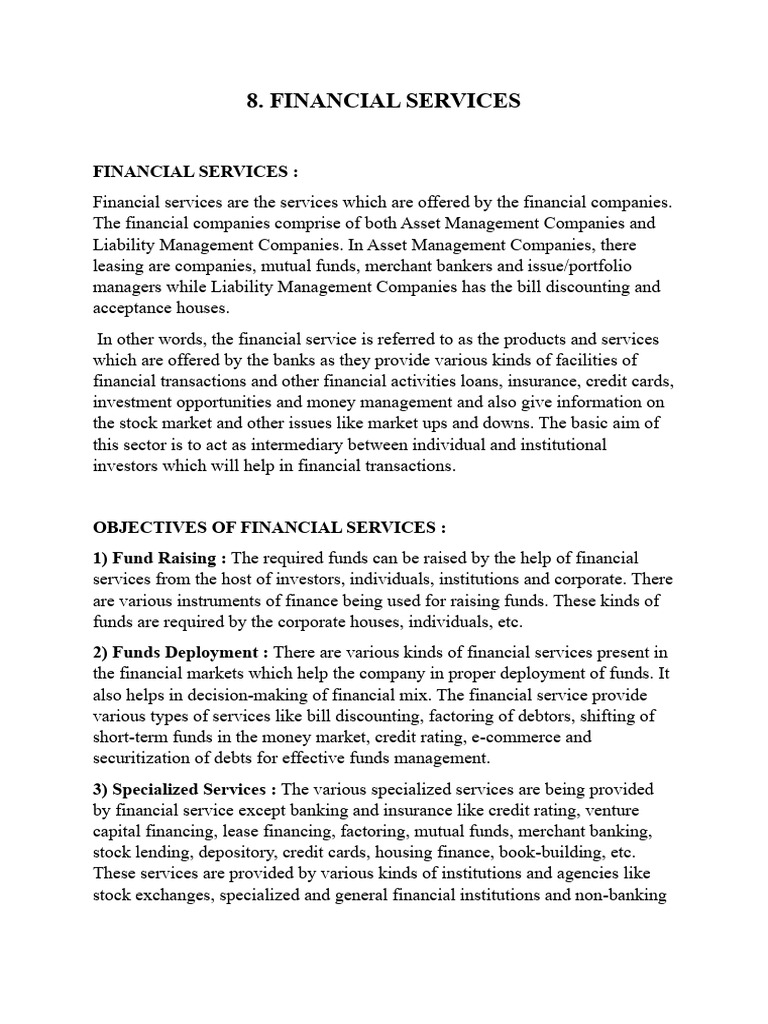 8 - FINANCIAL SERVICES | PDF | Banks | Private Equity