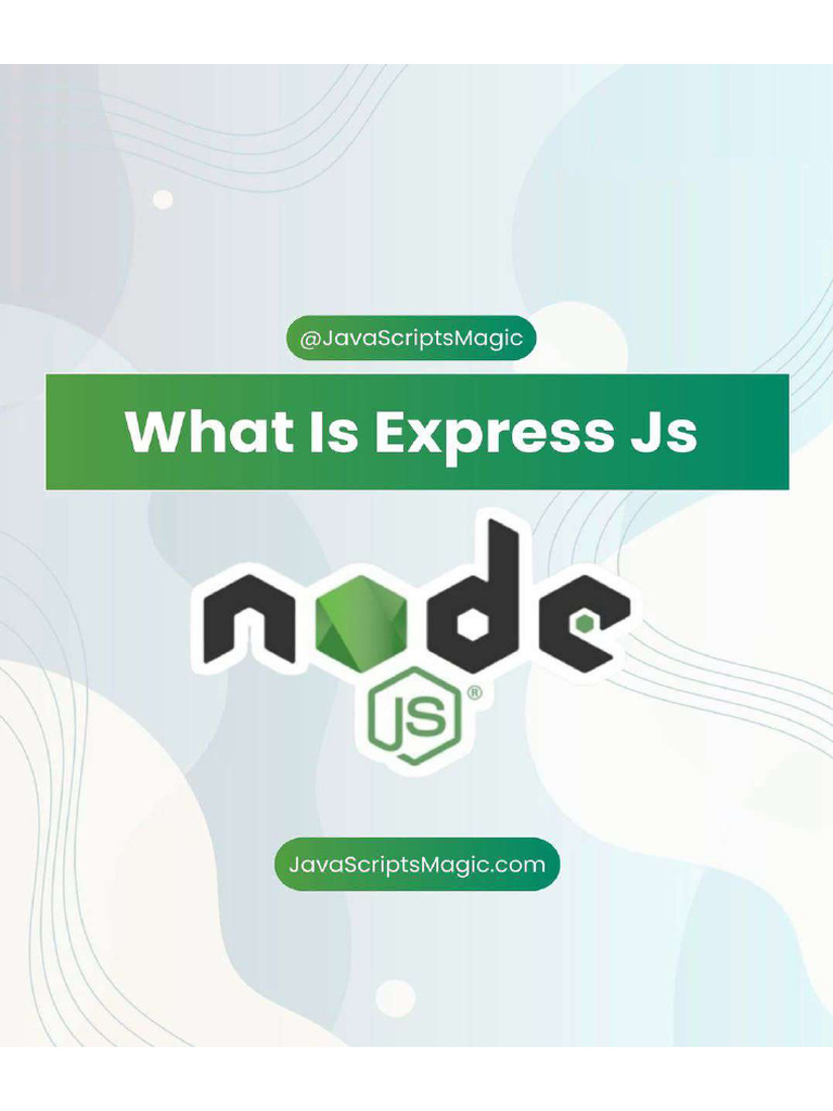 What Is Express Js | PDF