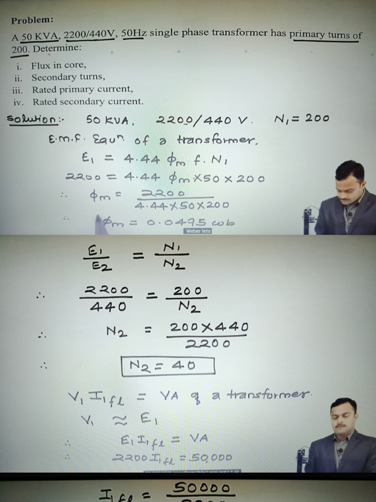 EMF Equation Derivation for Transformers | PDF | Transformer | Electricity