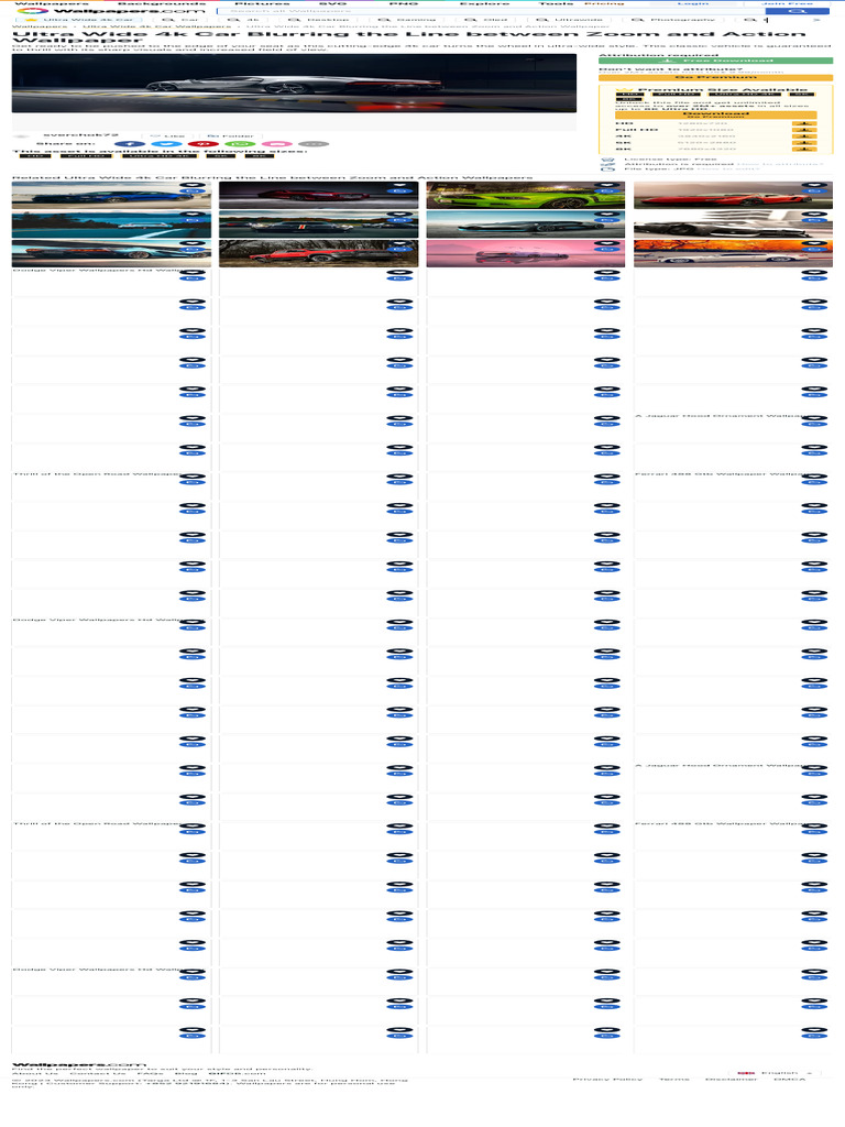 Ultra Wide 4k Car Blurring The Line Between Zoom and Action Wallpaper | PDF | Computing
