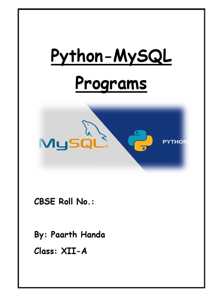 Python-MySQL Library System | PDF