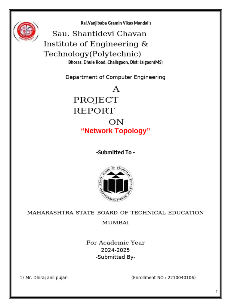 Acn D Pdf Computer Network Network Topology
