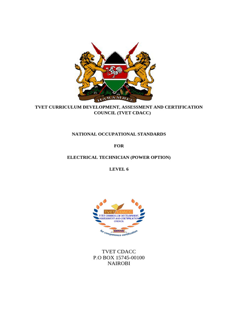 OS Electrical Technician Level 6 (Power Option) | PDF | Communication | Computer Hardware