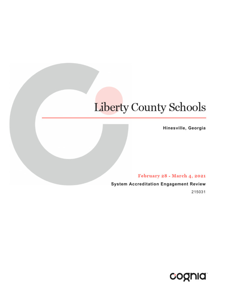 Cognia Engagement Review Report | PDF | Learning | Curriculum