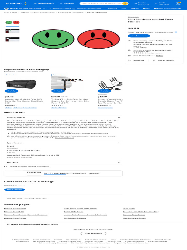 2in X 2in Happy and Sad Faces Stickers | PDF | Vehicle Registration ...
