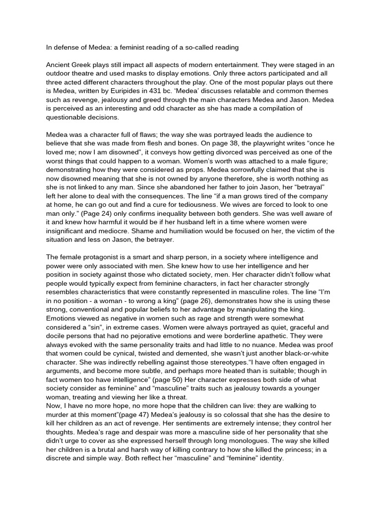 Essay Medea | PDF