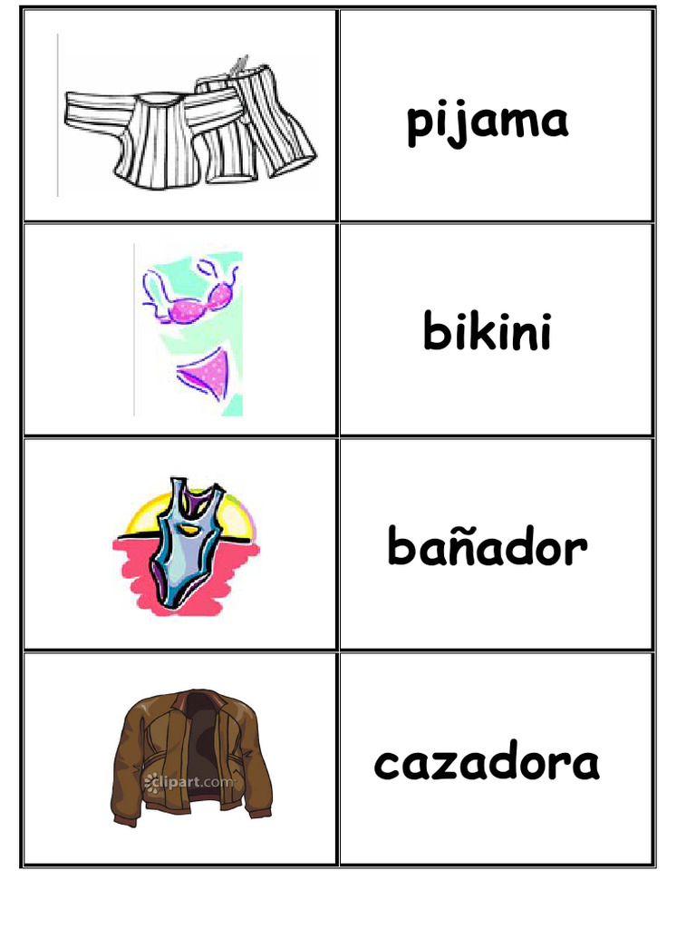 memory-ropa_fichas | PDF