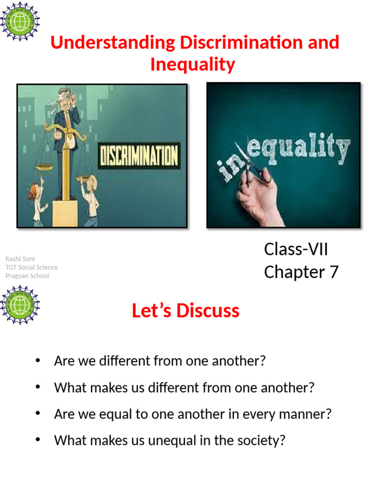 Chapter 7 - Understanding Discrimination & Inequality | PDF ...